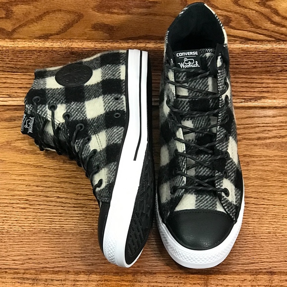 Converse | Shoes | Converse Woolrich Ctas Hi White Black White Shoe ...